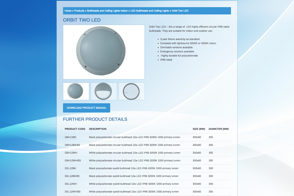 Tegral Lighting - Callia Web